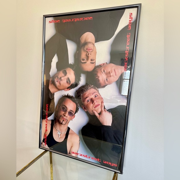 Wall Decor | Vintage Framed Backstreet Boys Poster Art | Poshmark